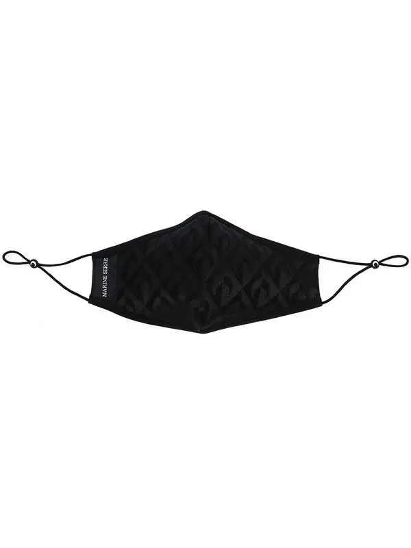 MARINE SERRE Tonal Branded Daily Mask - Black