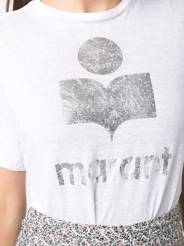 MARANT ETOILE Logo-print T-shirt - White