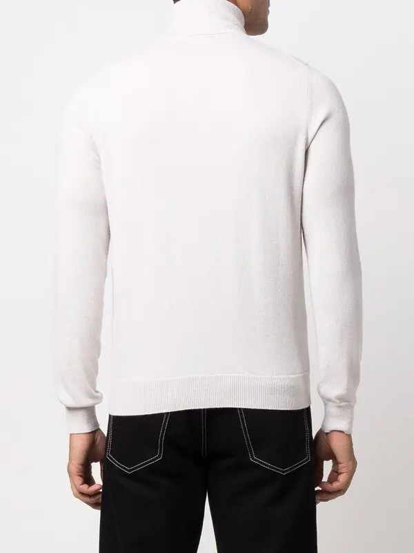 Malo Roll Neck Cashmere Jumper - Neutrals