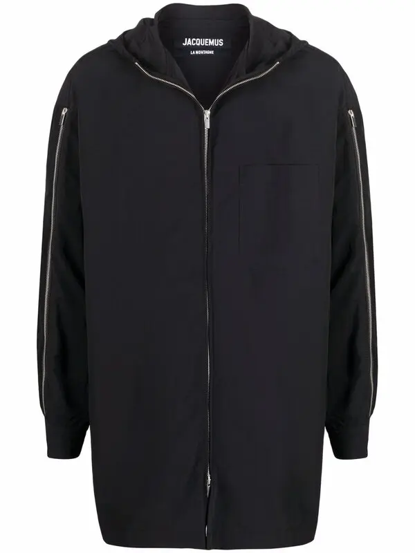 Jacquemus Zip-sleeve Hooded Coat