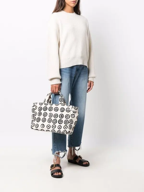 10 CORSO COMO Spot-print Tote Bag - White