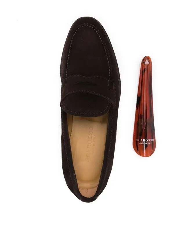 SCAROSSO Stefano Suede Loafers - Brown