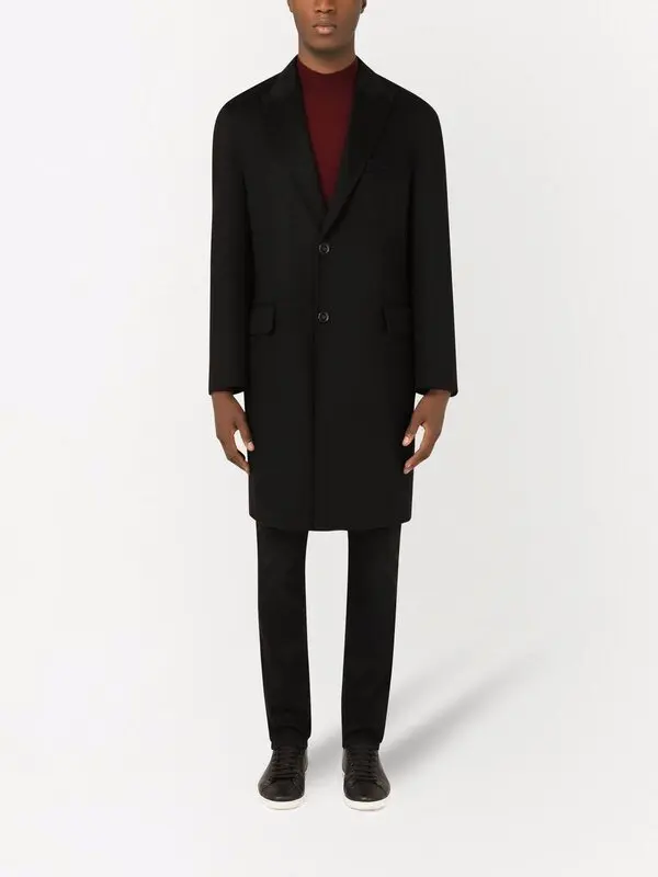 Dolce & Gabbana Single-breasted Cashmere Coat