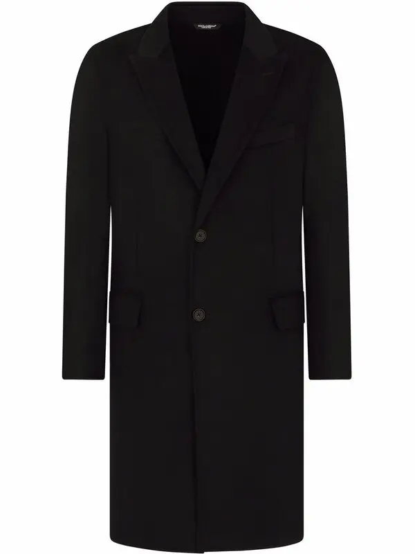 Dolce & Gabbana Single-breasted Cashmere Coat
