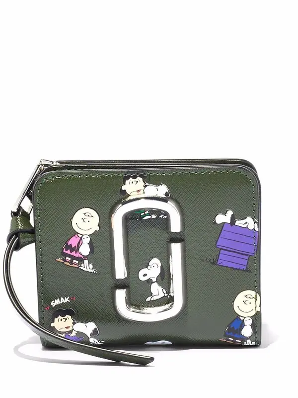 Marc Jacobs The Snapshot Peanuts Print Mini Compact Wallet