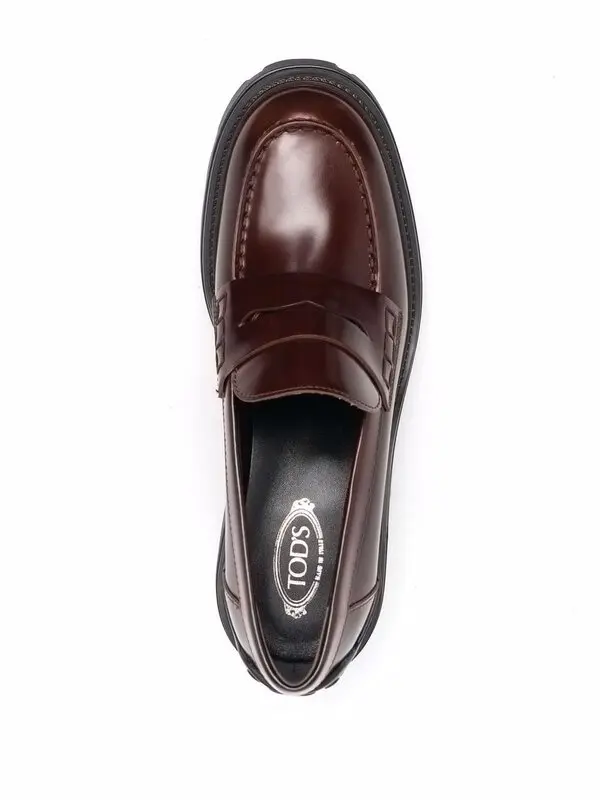 TOD'S Leather Penny Loafers