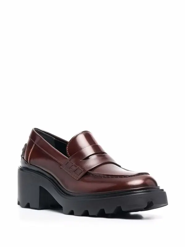 TOD'S Leather Penny Loafers