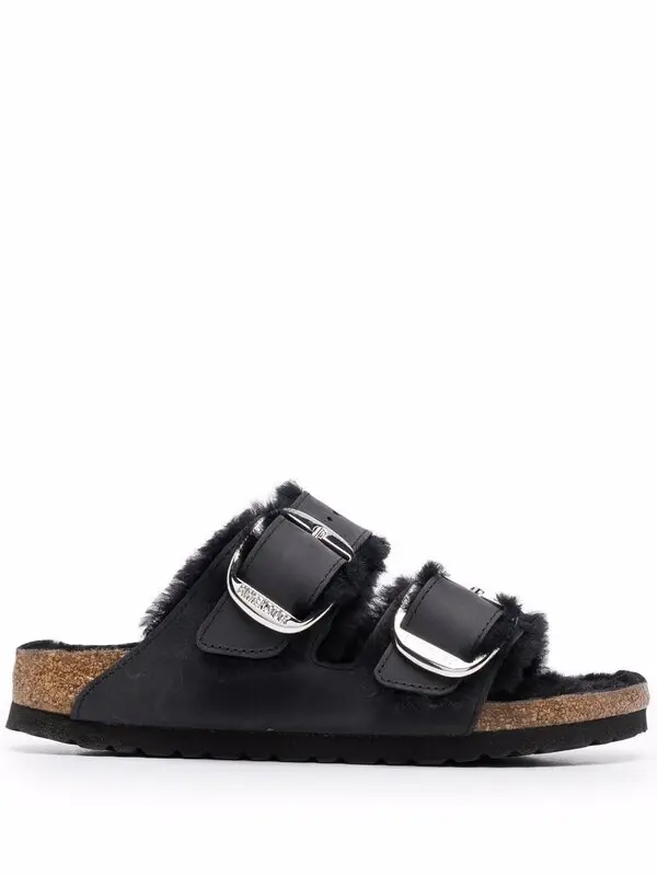 BIRKENSTOCK Arizona Big Buckle Shearling Sandals