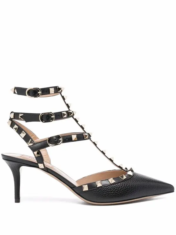 Valentino Garavani 65mm Rockstud Caged Heeled Pumps - Black