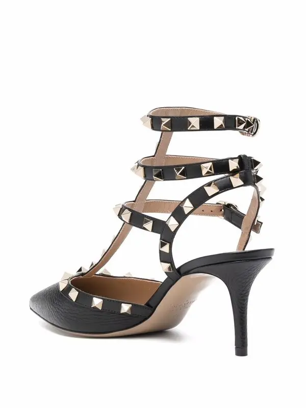 Valentino Garavani 65mm Rockstud Caged Heeled Pumps - Black