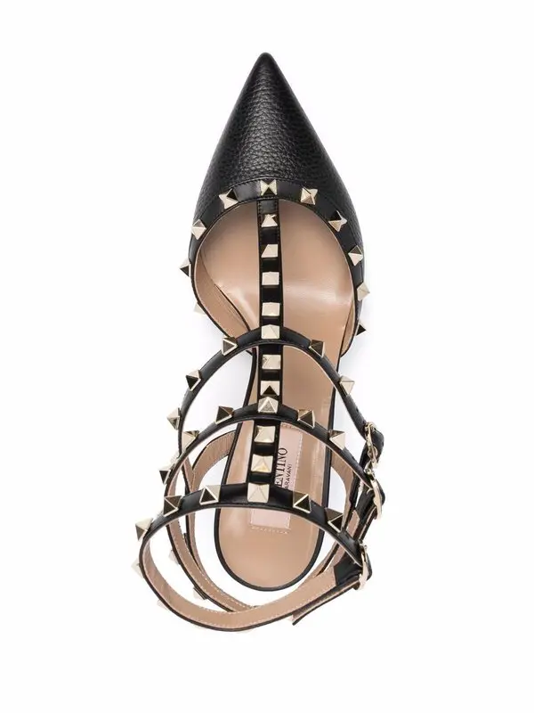 Valentino Garavani 65mm Rockstud Caged Heeled Pumps - Black