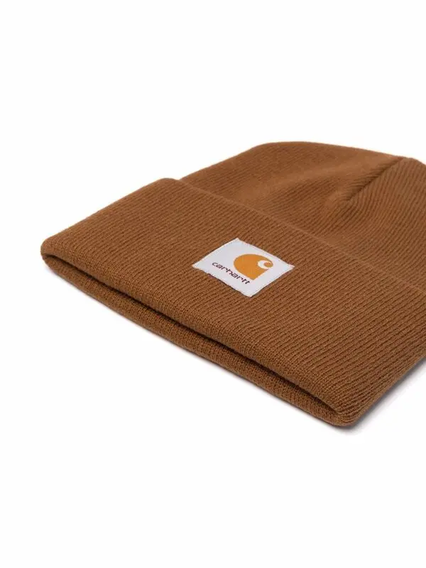 Carhartt Work In Progress Logo-patch Beanie - Brown