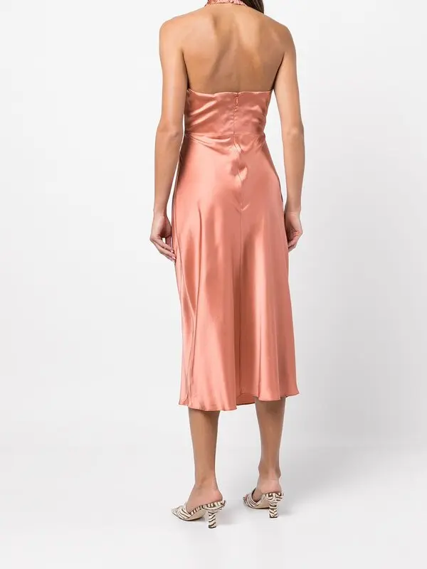 NICHOLAS Halterneck Draped Dress