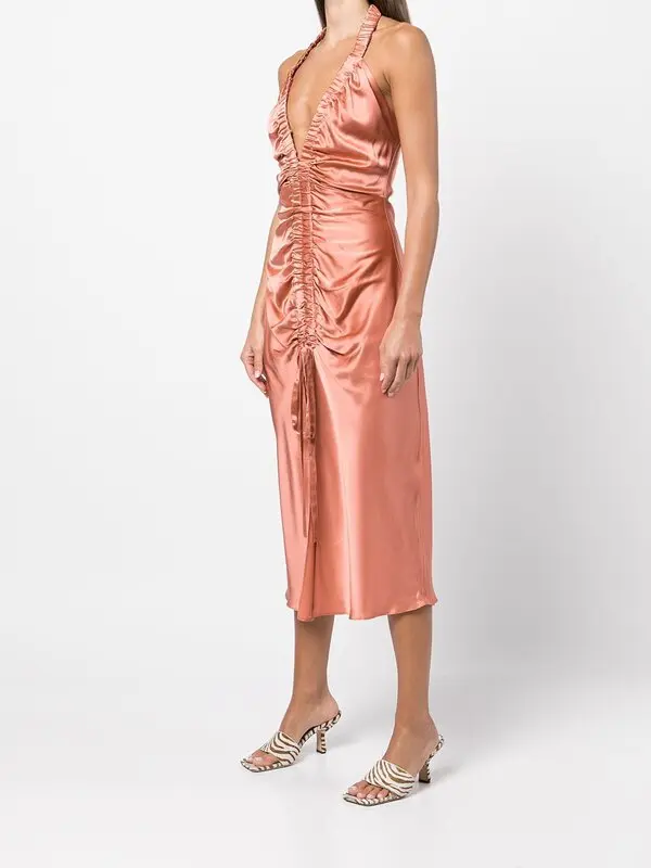 NICHOLAS Halterneck Draped Dress
