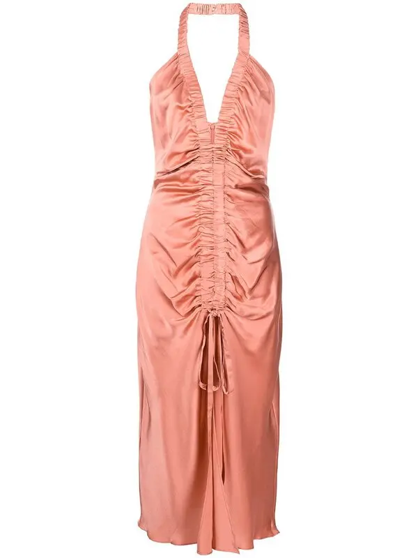 NICHOLAS Halterneck Draped Dress