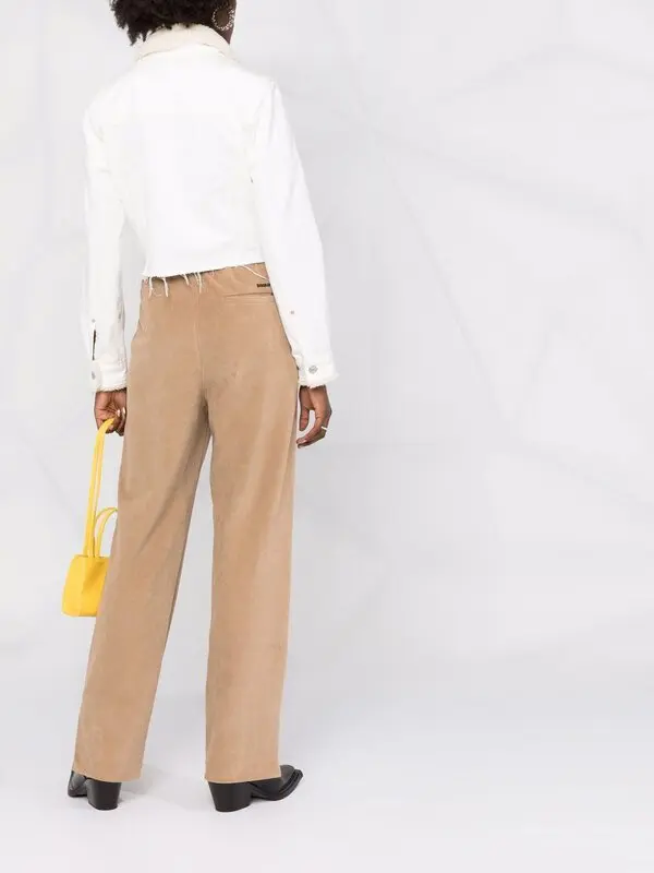 Dsquared2 Side-stripe Corduroy Track Pants - Neutrals