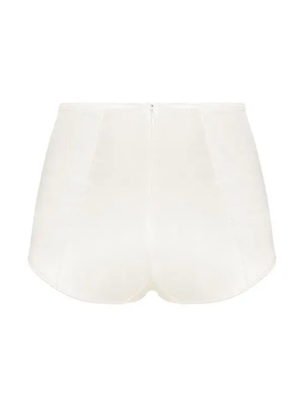 Dolce & Gabbana High-waisted Satin Briefs - White