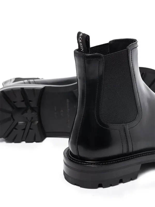 Alexander Mcqueen Watson Leather Chelsea Boots - Black  display picture 1