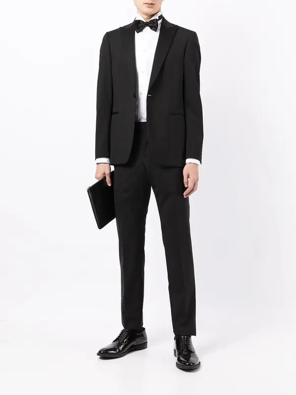 Giorgio Armani Long-sleeved Cotton Shirt - White