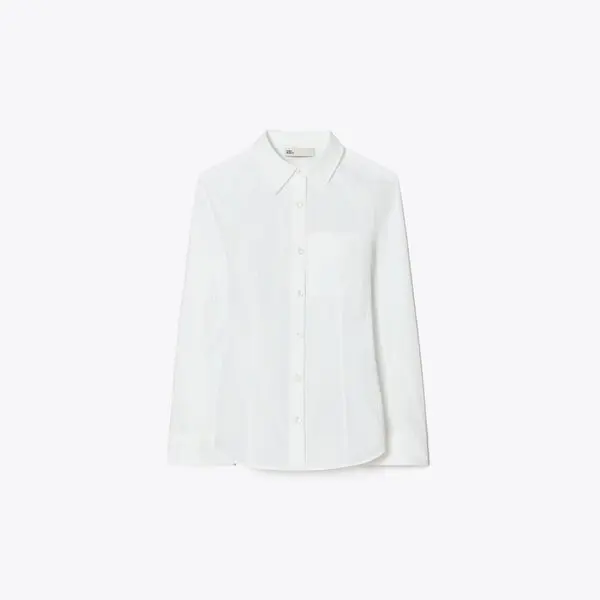 Tory Burch Cotton Poplin Shirt - White