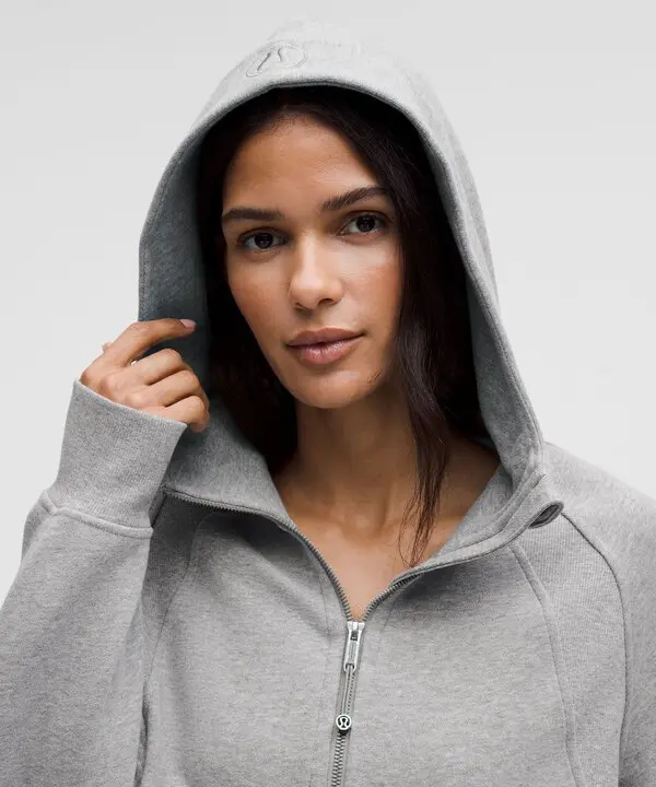 Lululemon Scuba Oversized Full-zip Hoodie - Heathered Core Medium Grey