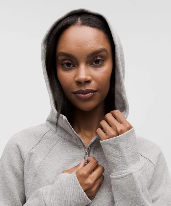 Lululemon Scuba Oversized Full-zip Hoodie - Heathered Core Medium Grey