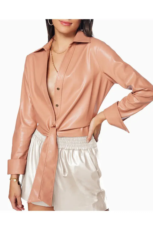 Ramy Brook Wylder Front Tie Top