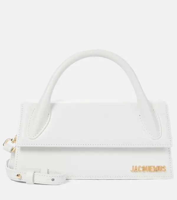 Jacquemus Le Chiquito Long Leather Tote - White