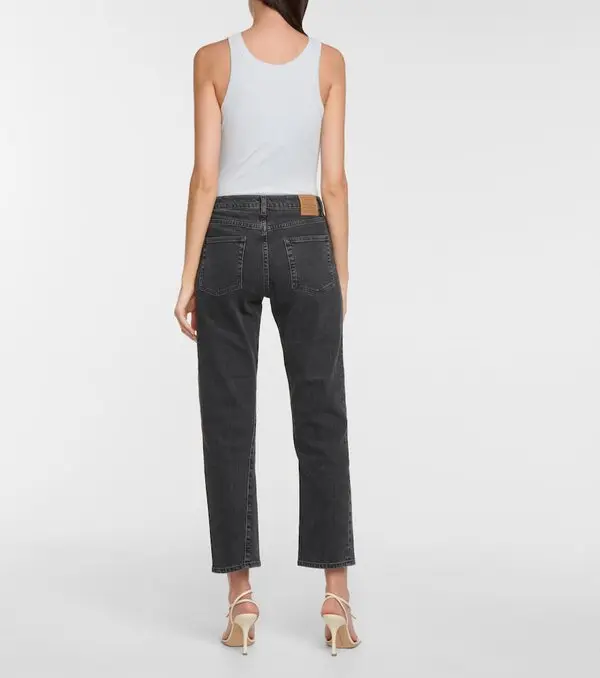 TOTEME Mid-rise Straight Jeans - Grey