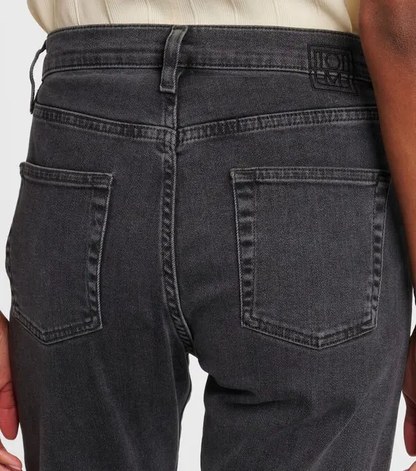 TOTEME Mid-rise Straight Jeans - Grey