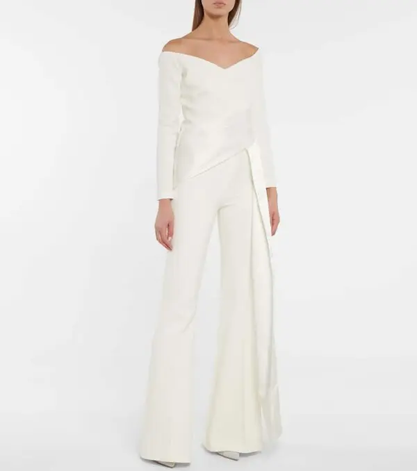 Safiyaa Halluana Flared Pants - White