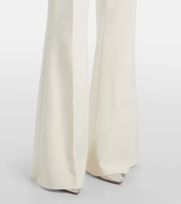 Safiyaa Halluana High-rise Flared Pants - White