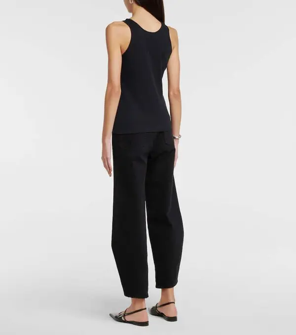 TOTEME Ribbed-knit Stretch-cotton Tank Top