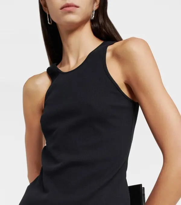 TOTEME Ribbed-knit Stretch-cotton Tank Top