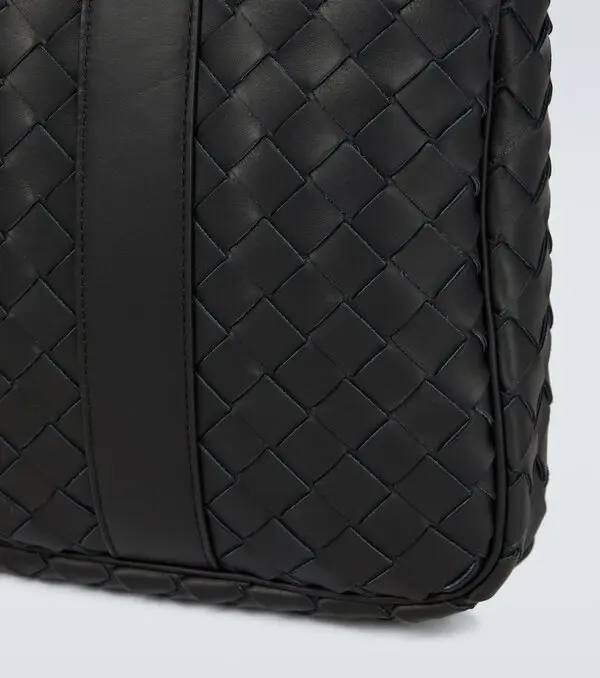 Bottega Veneta Classic Medium Intrecciato Leather Briefcase - Black