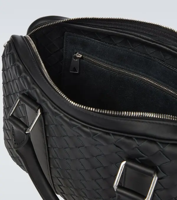 Bottega Veneta Classic Medium Intrecciato Leather Briefcase - Black