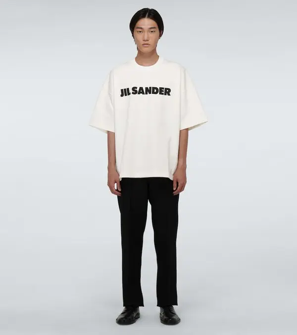 JIL SANDER Logo Cotton T-shirt - White