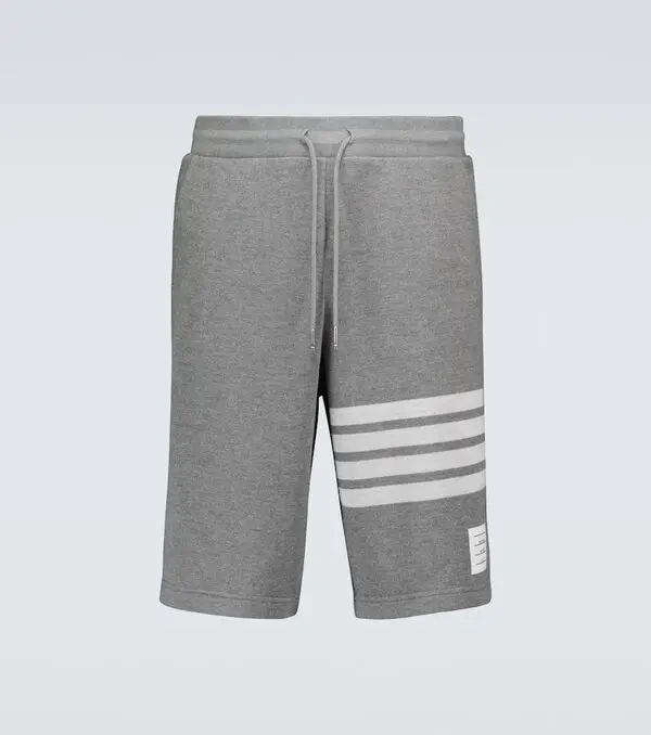 Thom Browne 4-bar Cotton Jersey Shorts