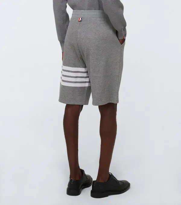 Thom Browne 4-bar Cotton Jersey Shorts