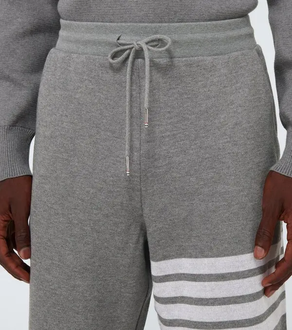 Thom Browne 4-bar Cotton Jersey Shorts
