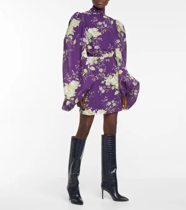 Paris Texas Croc-effect Leather Knee-high Boots