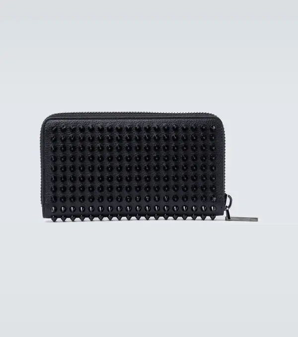 CHRISTIAN LOUBOUTIN Panettone Leather Wallet - Black
