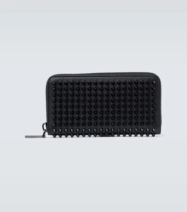 CHRISTIAN LOUBOUTIN Panettone Leather Wallet - Black