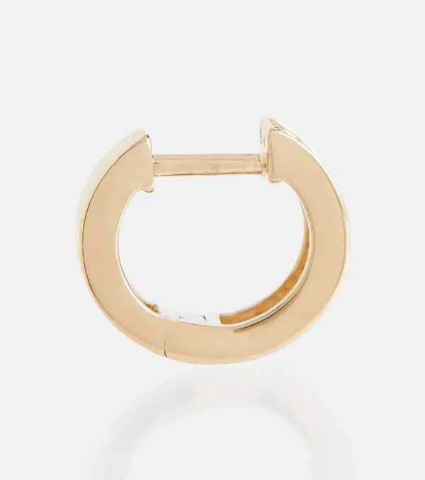 SYDNEY EVAN Two Row 14kt Huggie Earrings With Diamonds