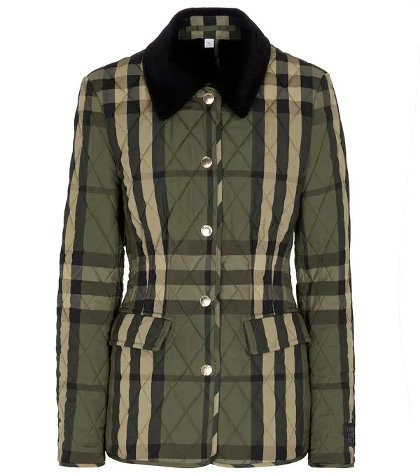 Burberry Checked Quilted Jacket