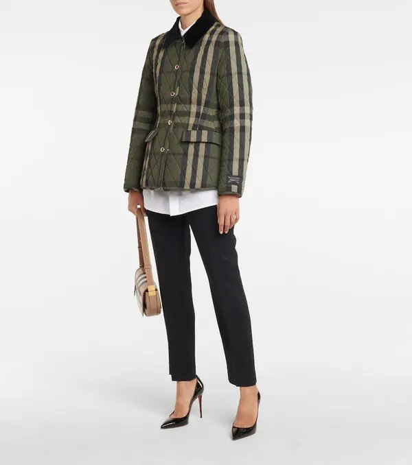 Burberry Checked Quilted Jacket