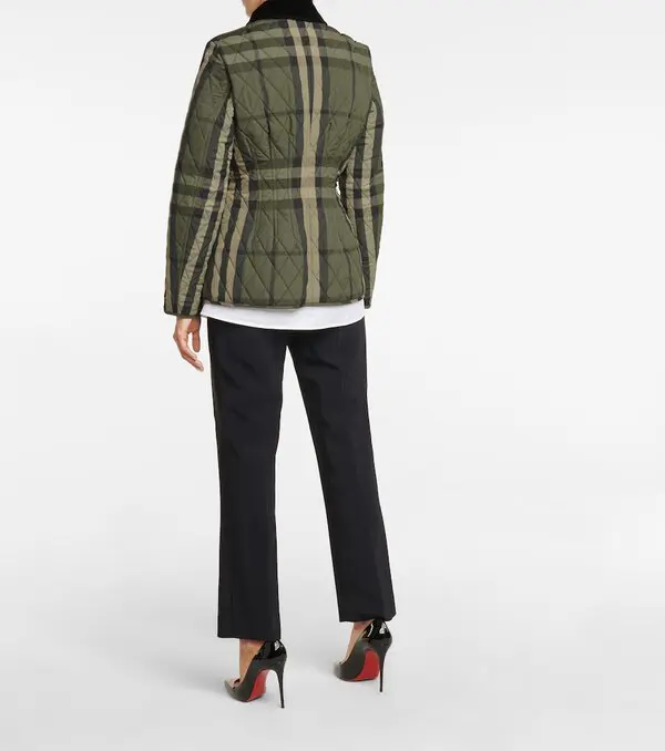 Burberry Checked Quilted Jacket