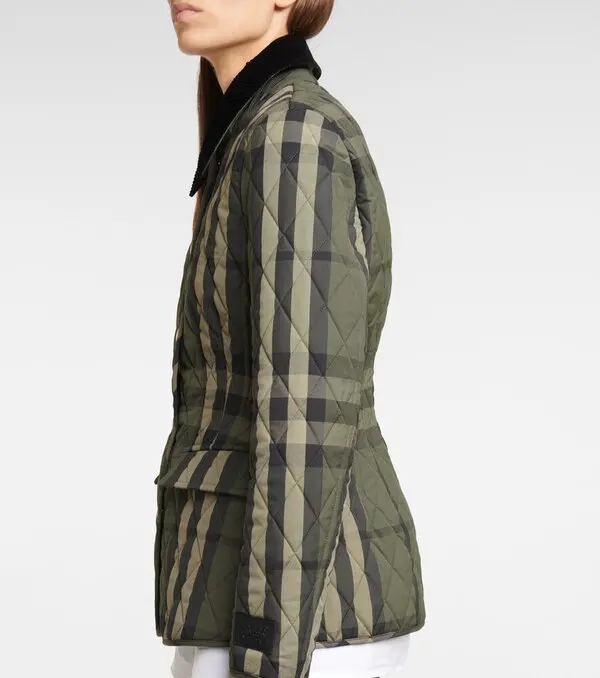 Burberry Checked Quilted Jacket