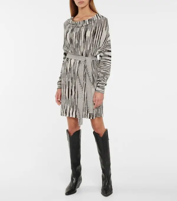 Missoni One-shoulder Cashmere Minidress