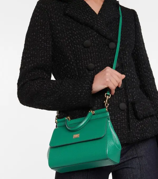 Dolce & Gabbana Sicily Small Leather Shoulder Bag